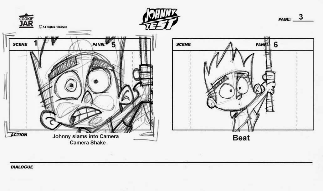 Shane Doyle animation,design,storyboards: StoryBoard- Johnny Test Teaser