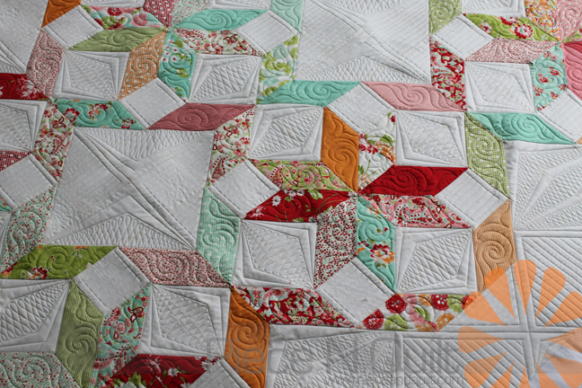 Piece N Quilt: Star Quilt - Custom Machine Quilting by Natalia Bonner