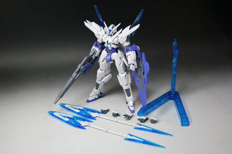 Custom Build: HGBF 1/144 Transient Gundam Triple GN Drive