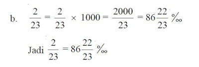 Kumpulan Contoh soal persen permil kelas 5 SD semester 2 lengkap