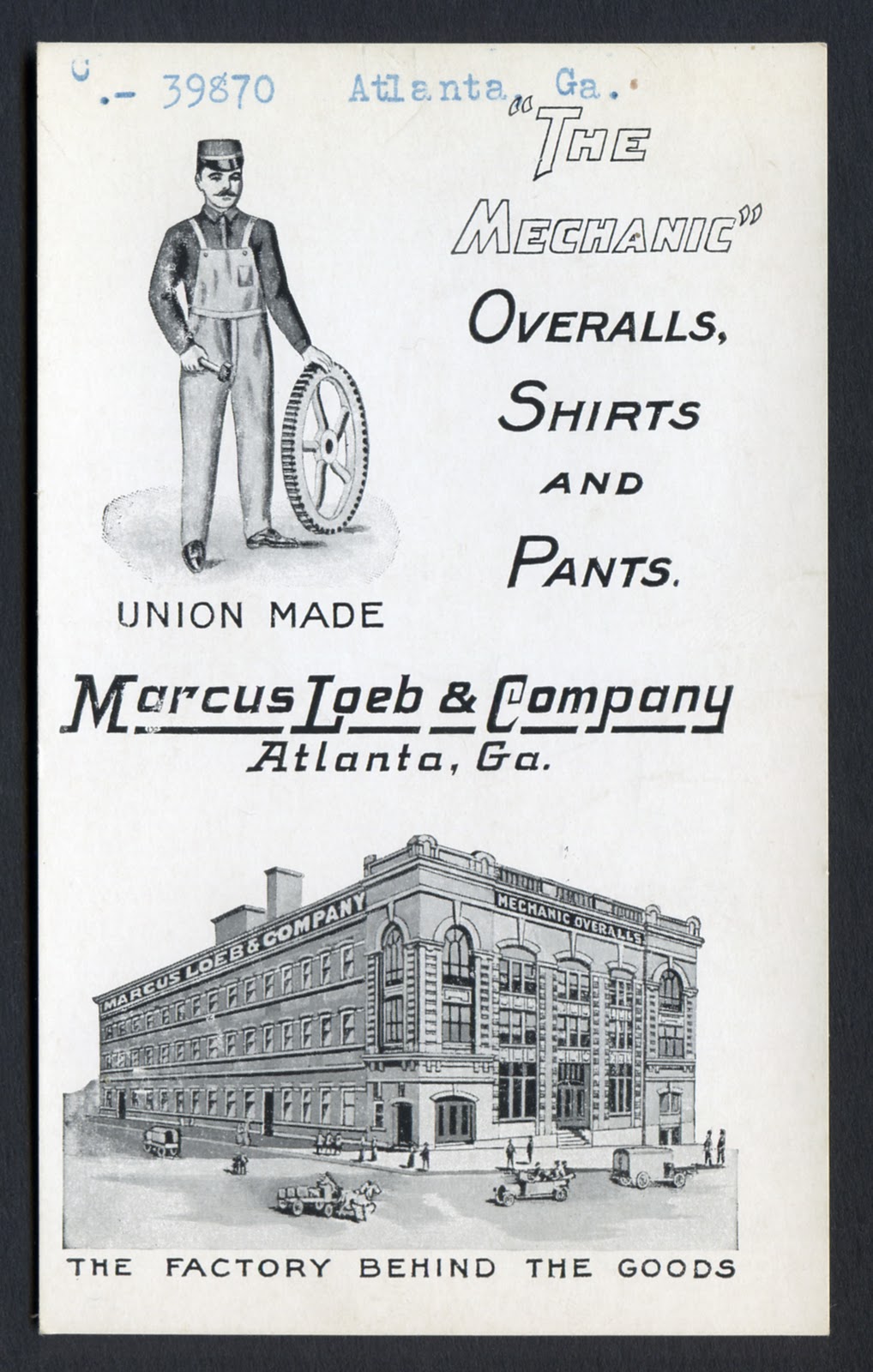 Union-Made: "The Mechanic" Overalls, Shirts and Pants - Marcus Loeb ...