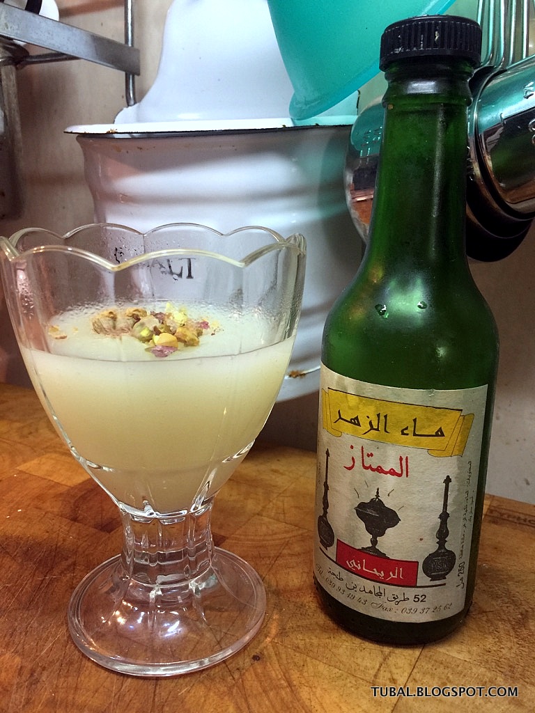 TUBAL: MOUHALABIEH, POSTRE LIBANES AL AROMA DE AZAHAR