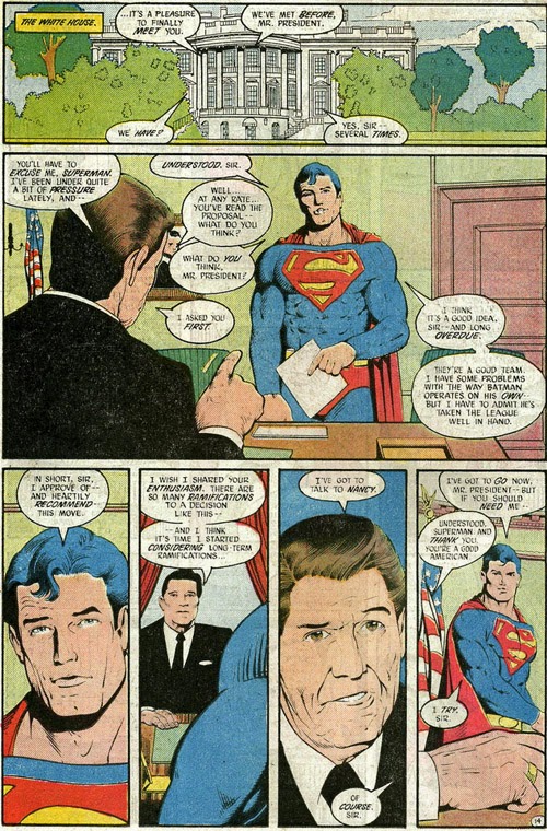 Reaganocomics: Ronnie Approves Justice League International