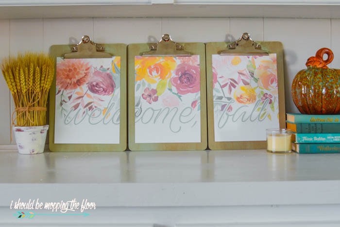 Free Fall Printable Triptych | i should be mopping the floor