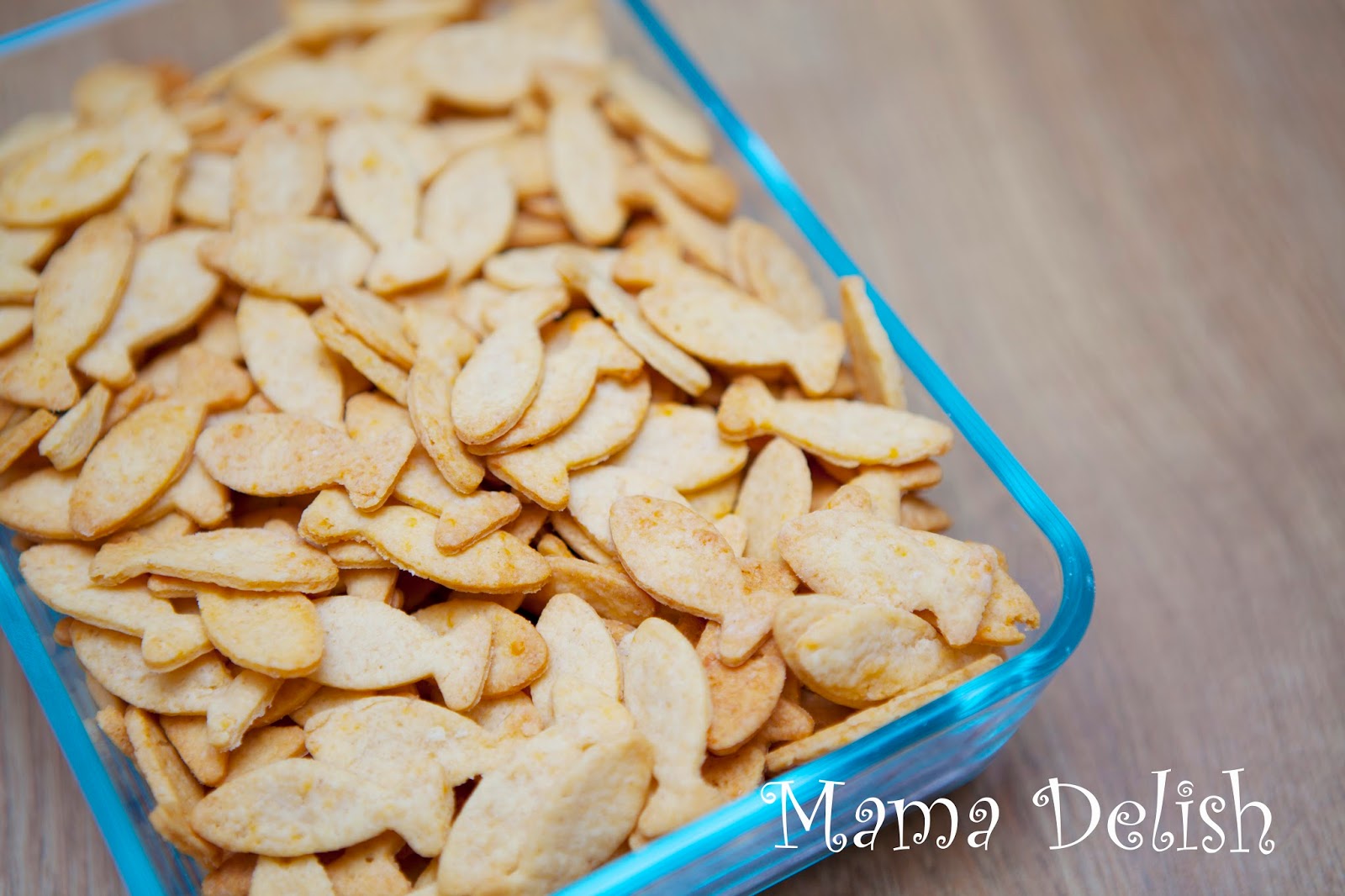 Mama Delish by Christia: Homemade Goldfish Crackers -- Recipe