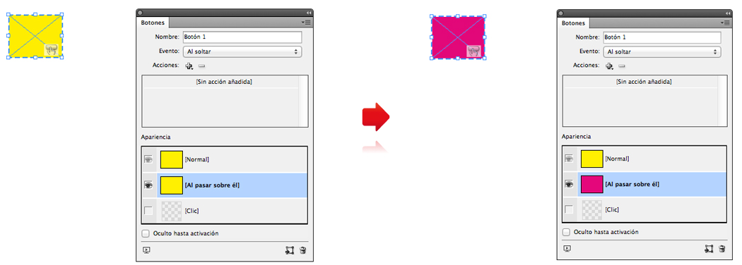 Espacio de trabajo: Botones interactivos