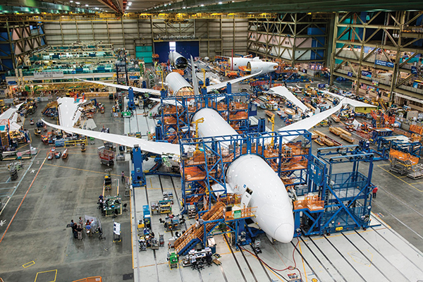 Airbus A350: A350 Production Line