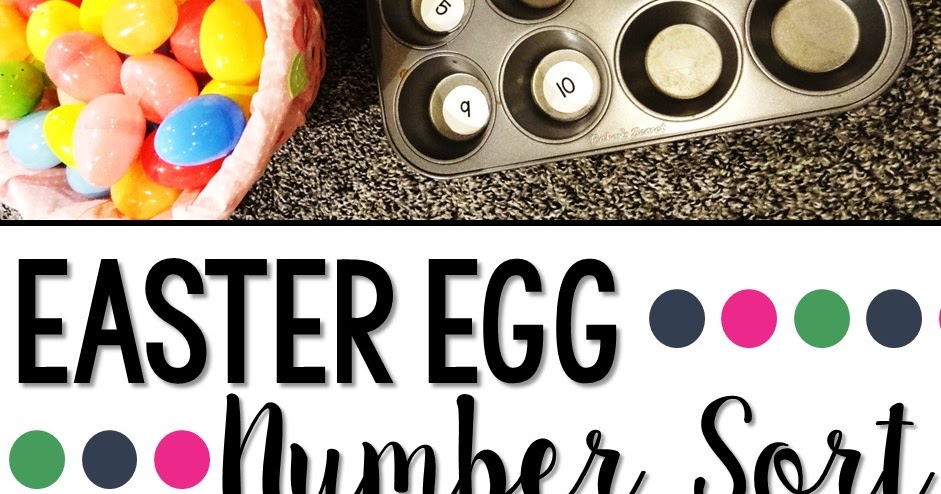 Easter Egg Color and Number Sort | Sara J Creations
