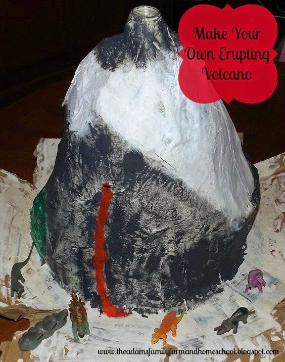 Adams Family Farm and Homeschool: How to Make an Erupting Volcano