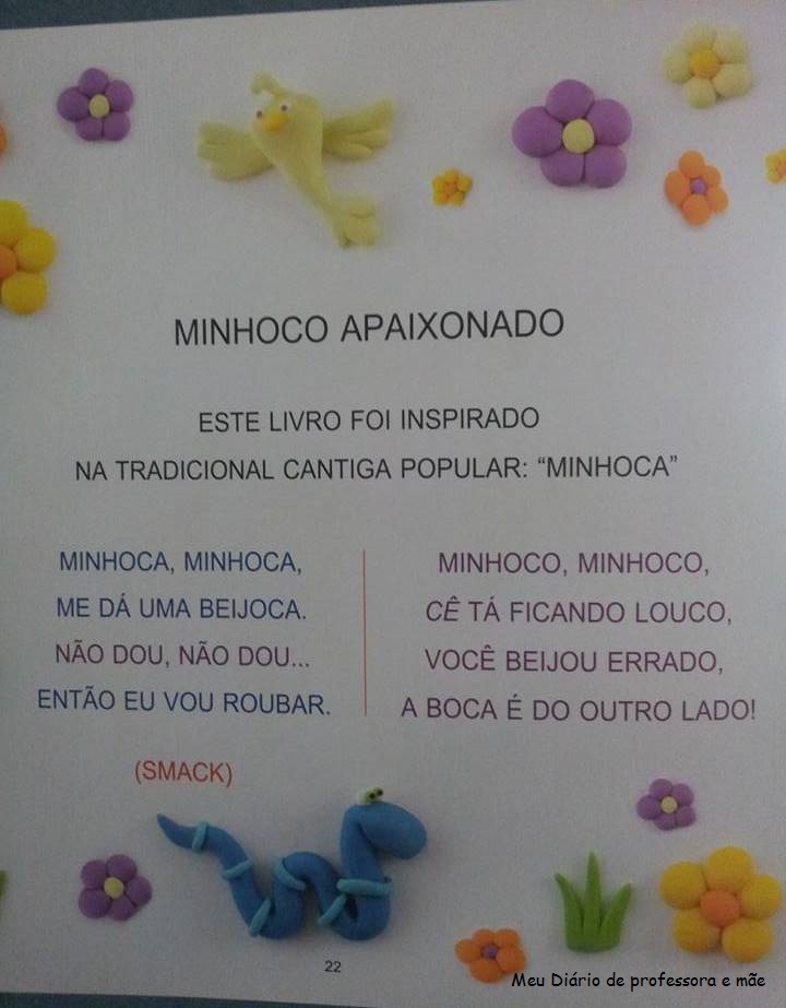 Meu diário de Professora e Mãe : Livro da semana: O minhoco apaixonado!
