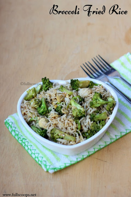 Broccoli Fried Rice | Broccoli Egg Fried Rice ~ Full Scoops - A food ...