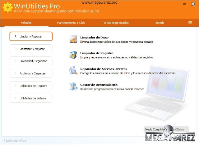 Instal the new version for windows WinUtilities Professional 15.89 ...