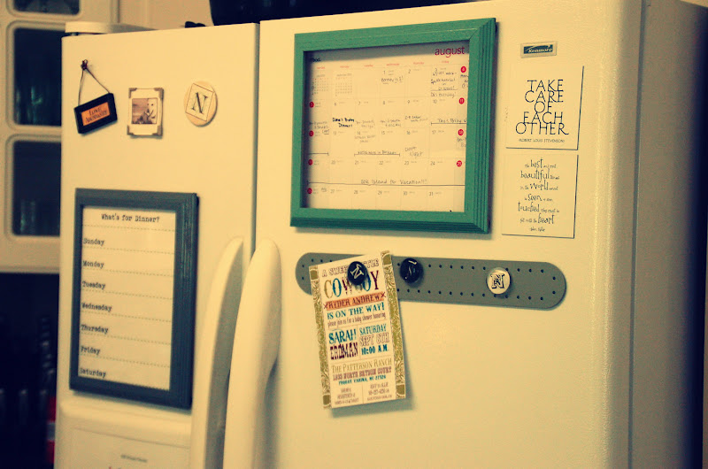 Thrifty Finds and Redesigns: DIY Fridge Frames