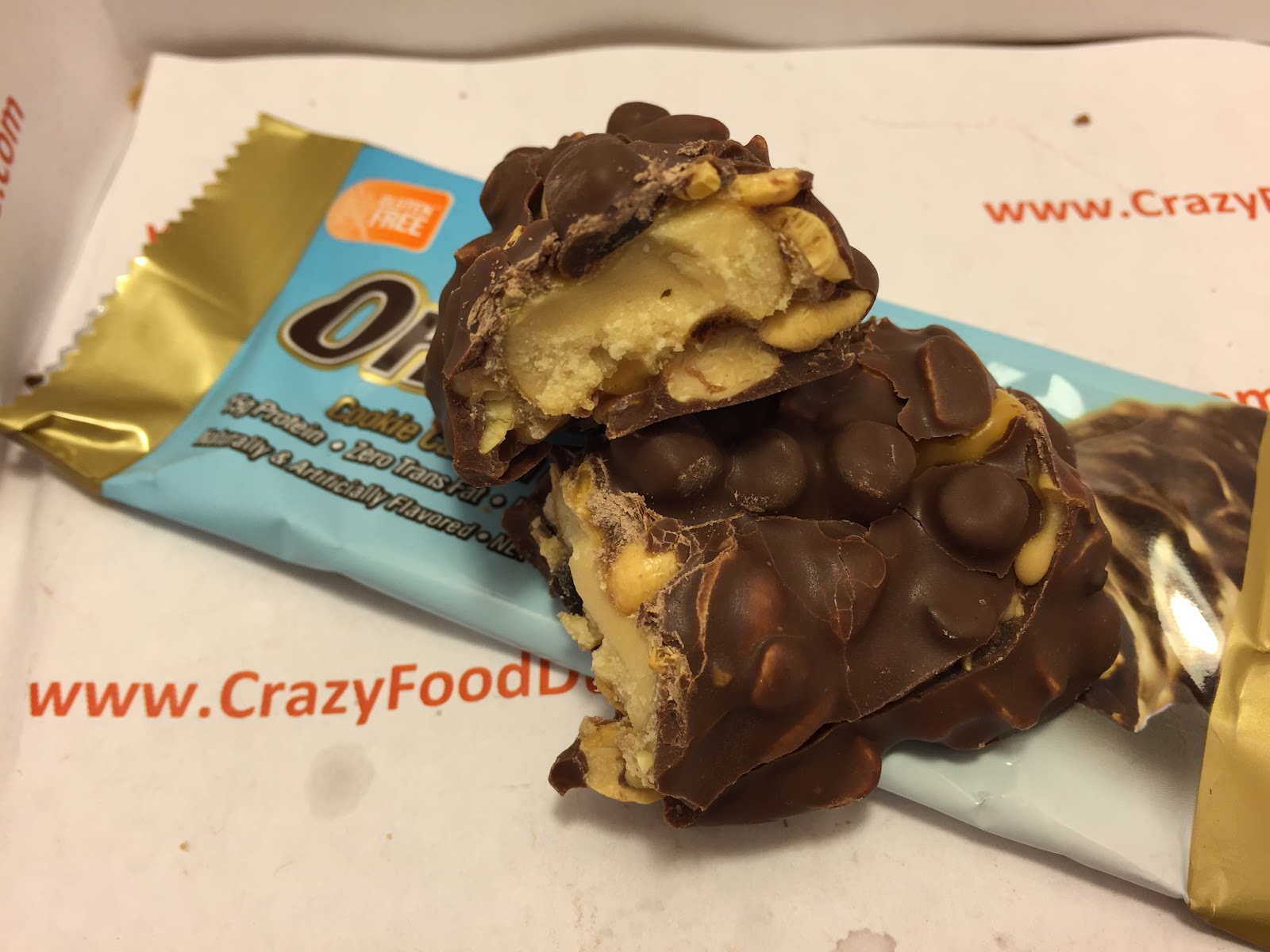 Crazy Food Dude: Review: OhYeah! Cookie Caramel Crunch Bar