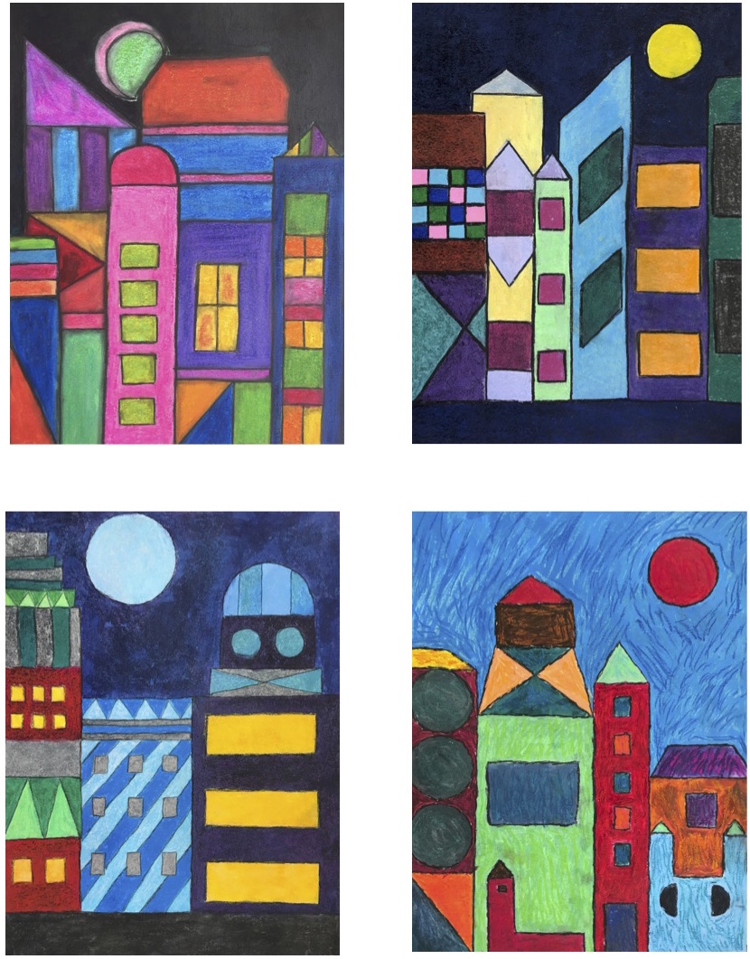 The Rolling Artroom: Klee Inspired Cityscapes (7-12 Grade General Art)