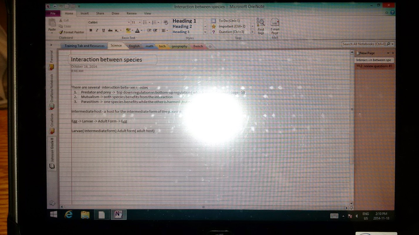OneNote marker students update
