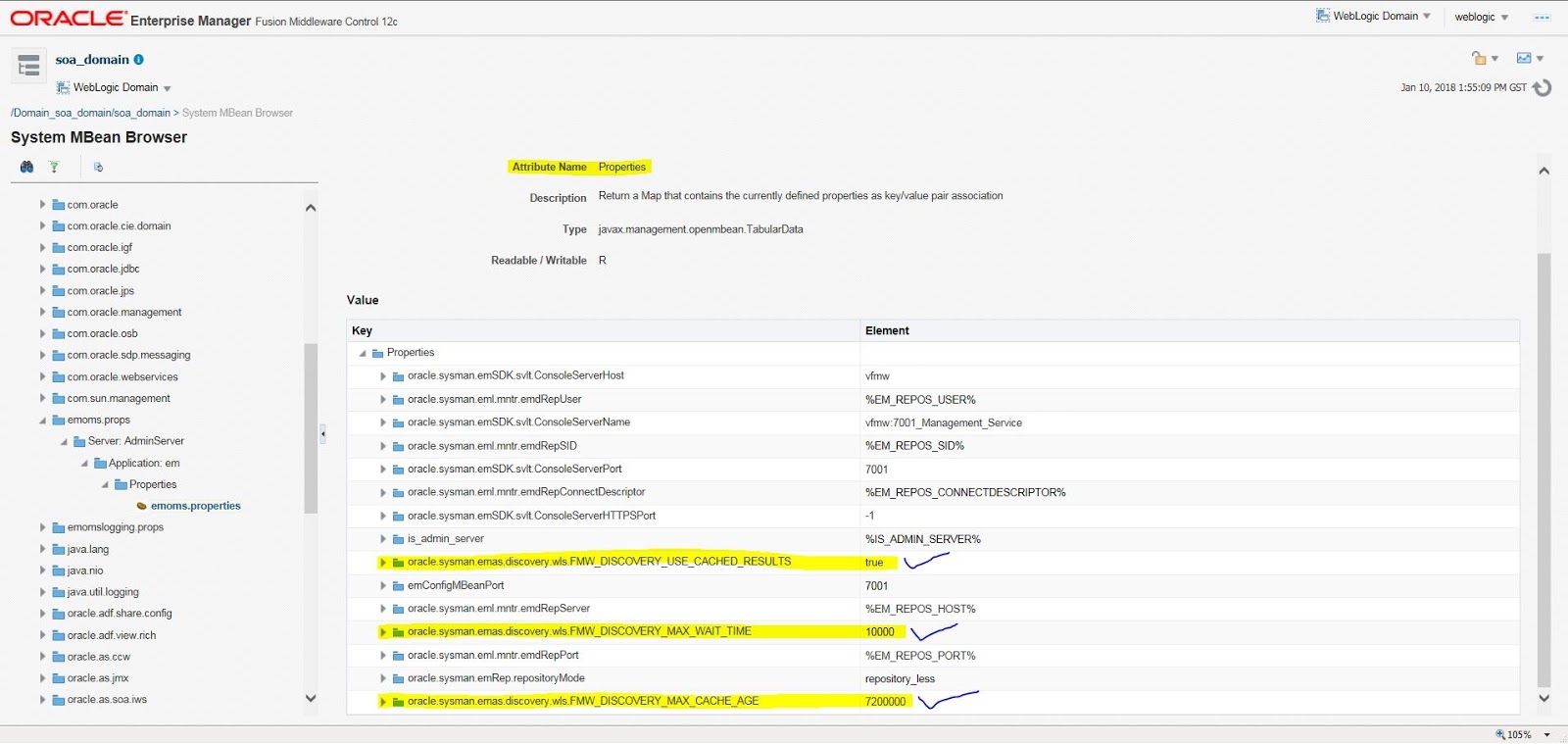 Blog for DBA Consultants: Performance Tune Oracle SOA 12c EM Console
