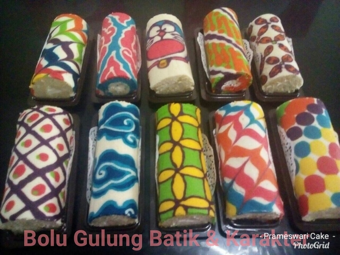 Bolu Gulung Batik Karakter - Prameswari Cake