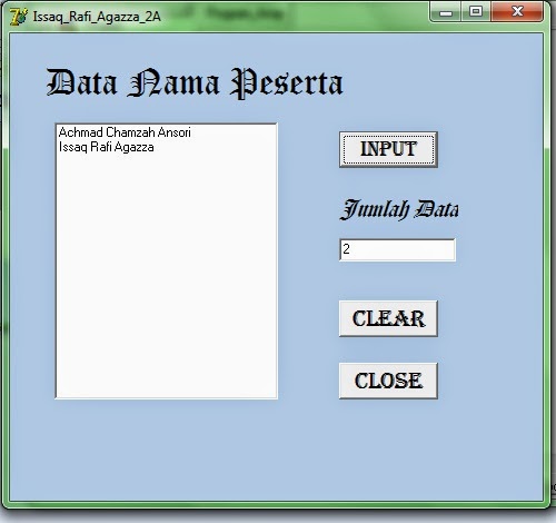 Program Array Menggunakan Delphi