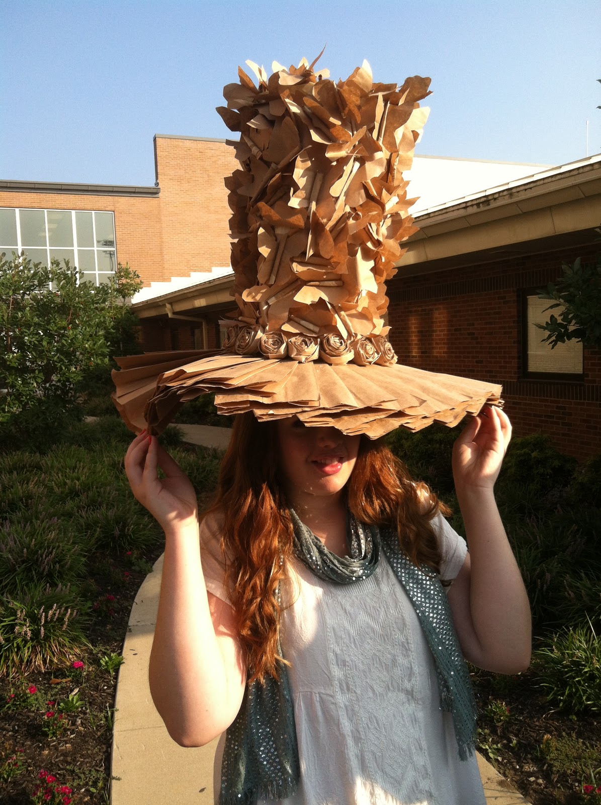 Adventures of Creativity.: Student Work: Paper Bag Hats