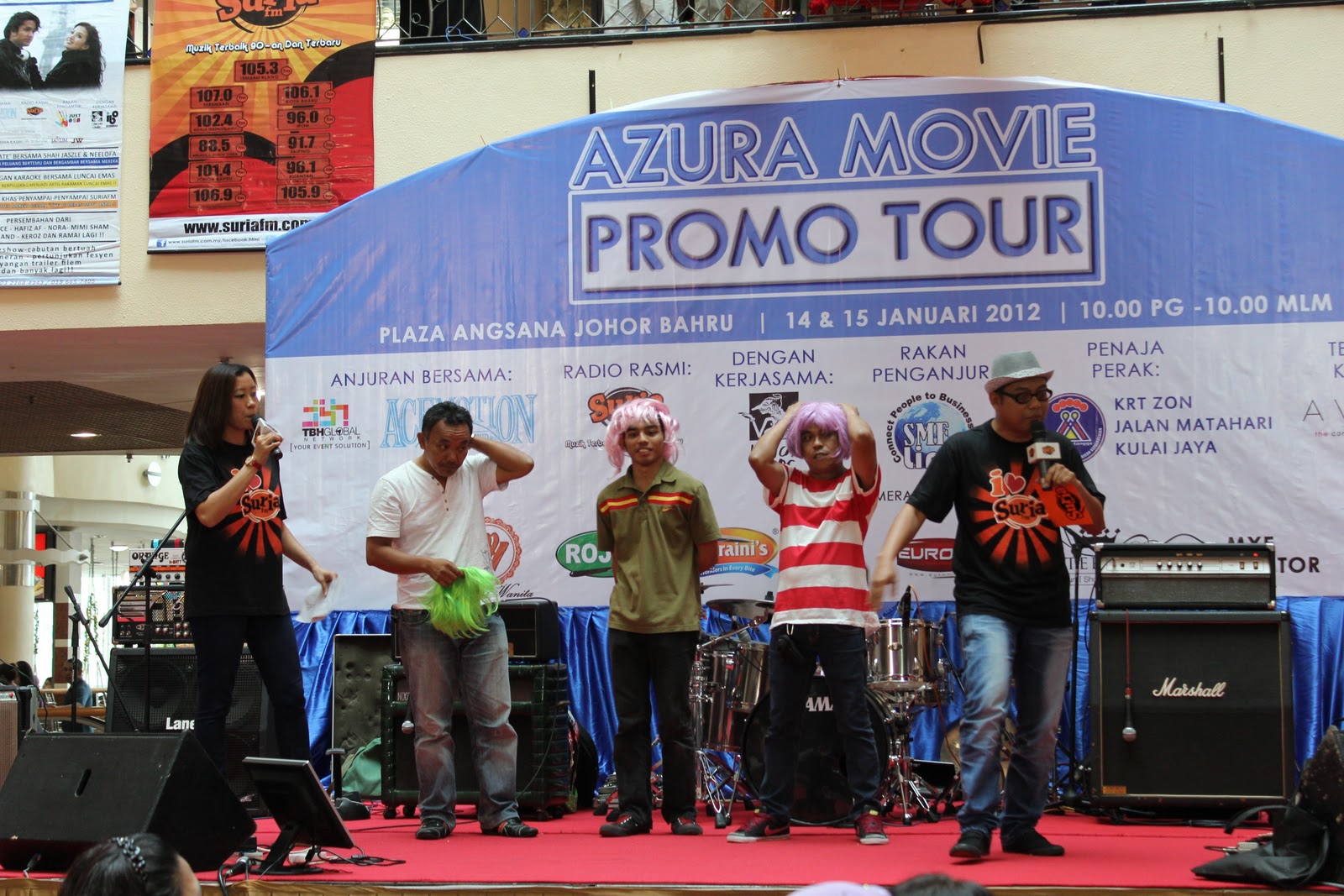 Azura Movie Promo Tour 14/1/2012 ~ Fan Dj Lin Cinta Mania