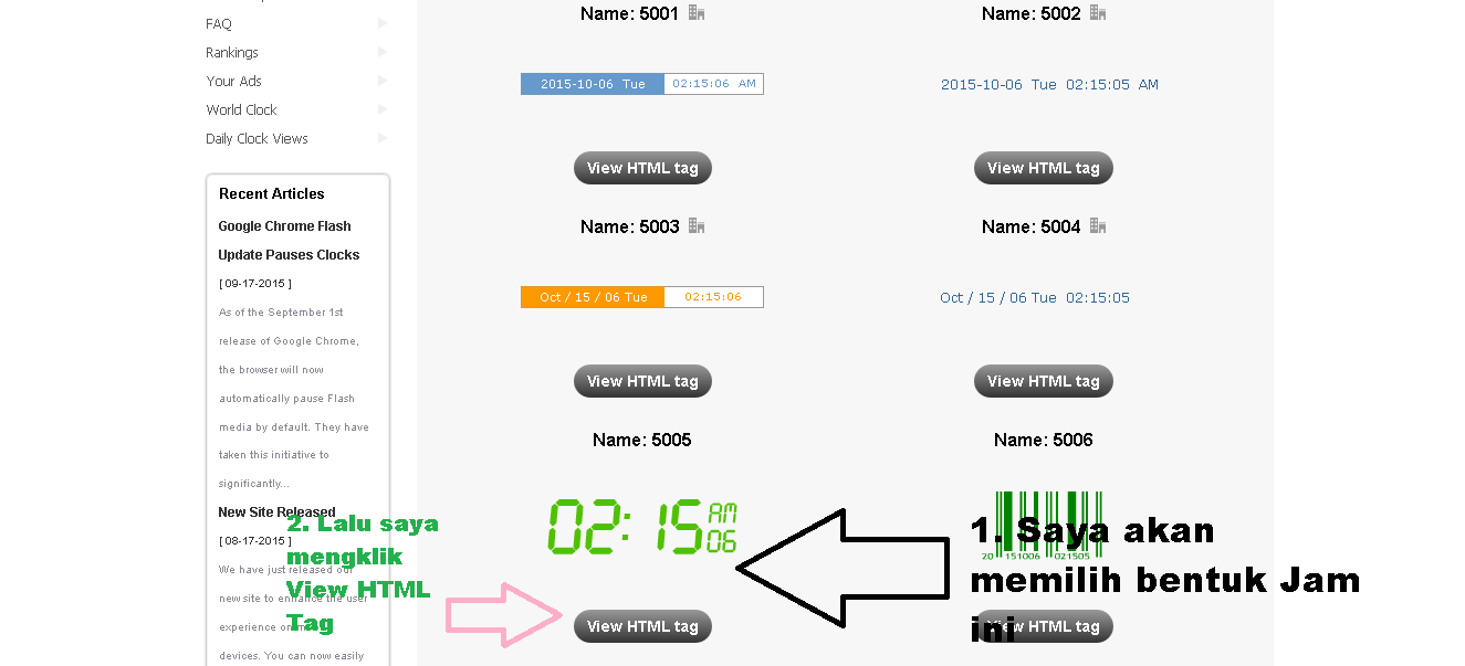 Cara Memasang Widget Jam Di Blog - Seputar Game