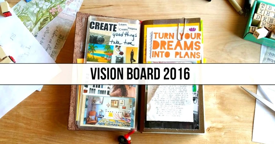 Traveler's Notebook- Vision Board Setup / Seaweed Kisses