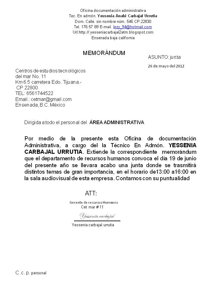 guía didáctica documentación administrativa: estructura del memorándum