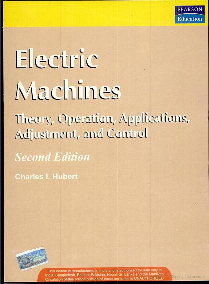 books for engineers: Electric Machines: Theory, Operating Applications ...