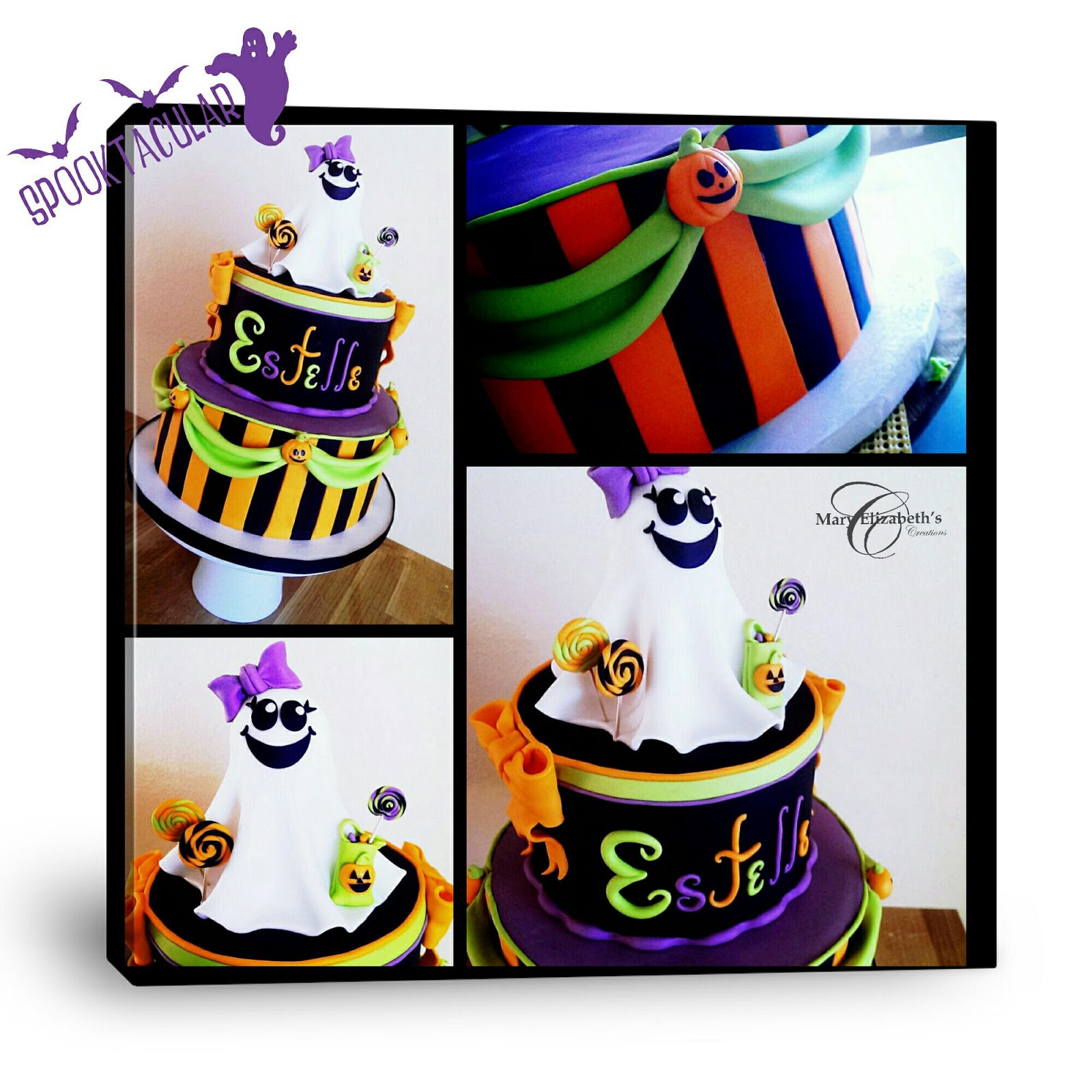 Mary Elizabeth's Creations: Halloween Themed Cake 5 (Retirement Cake)