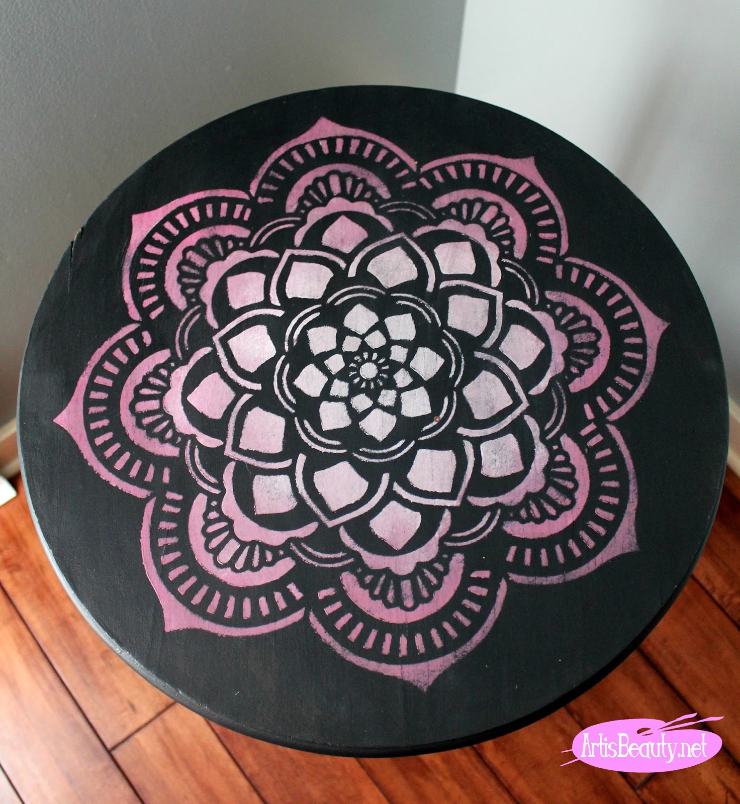 ART IS BEAUTY: Mandala Painted Table Makeover