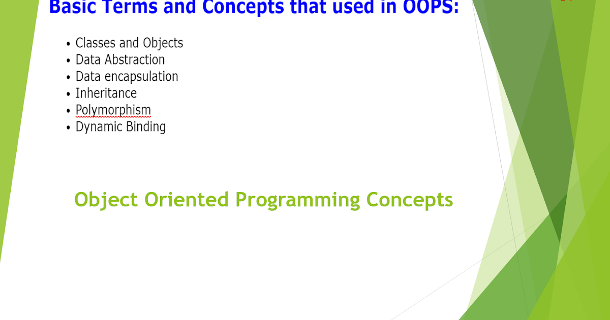 Java OOPS Concepts W3schools JavaProgramTo