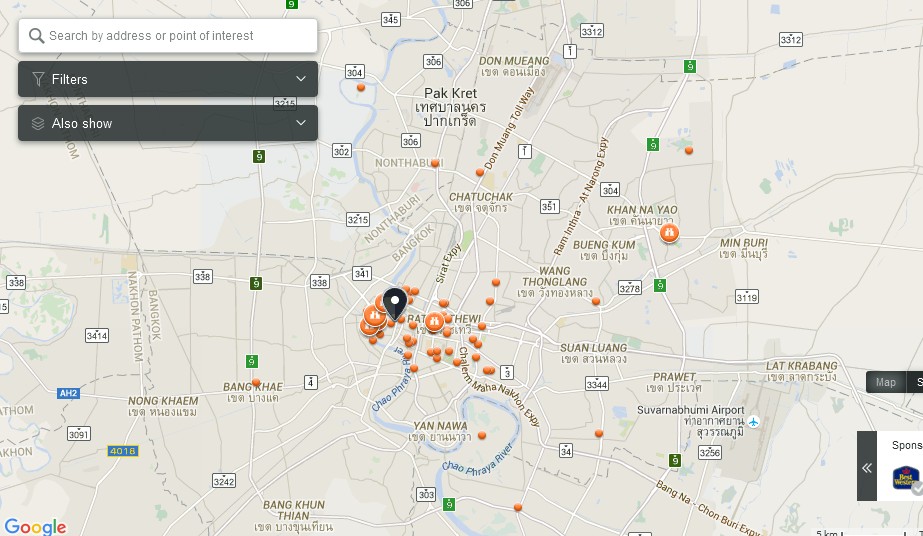 Loha Prasat(Wat Ratchanatdaram Woravihara) Bangkok Map - Tourist ...