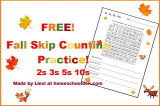 The Homeschool Den: Math Skip Counting Game: Speed!