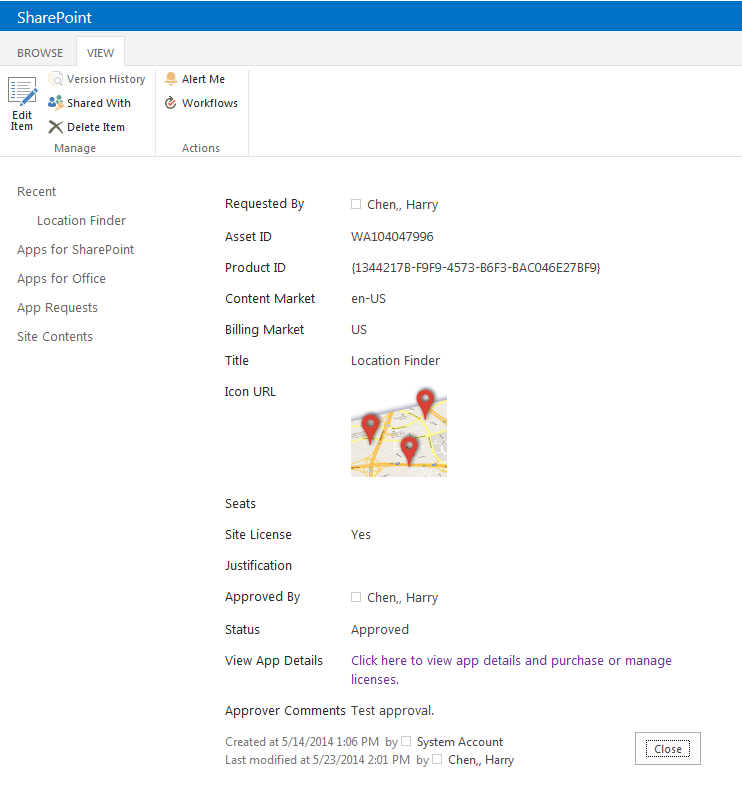 Sharepoint Connoisseur How To Approve App From Sharepoint 2013 App Store