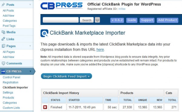 CB Hot Products: CB Press - ClicBank Marketplace Wordpress Plugin