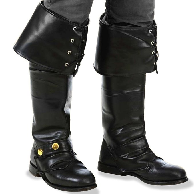 Black Pirate Vinyl Boot Covers/ Boot Tops $1 + Free Shipping With ...