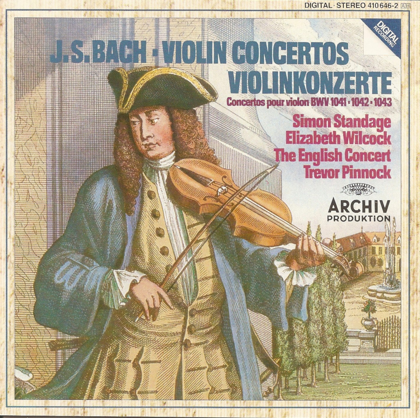 The First Pressing CD Collection: Johann Sebastian Bach - Violin Concertos