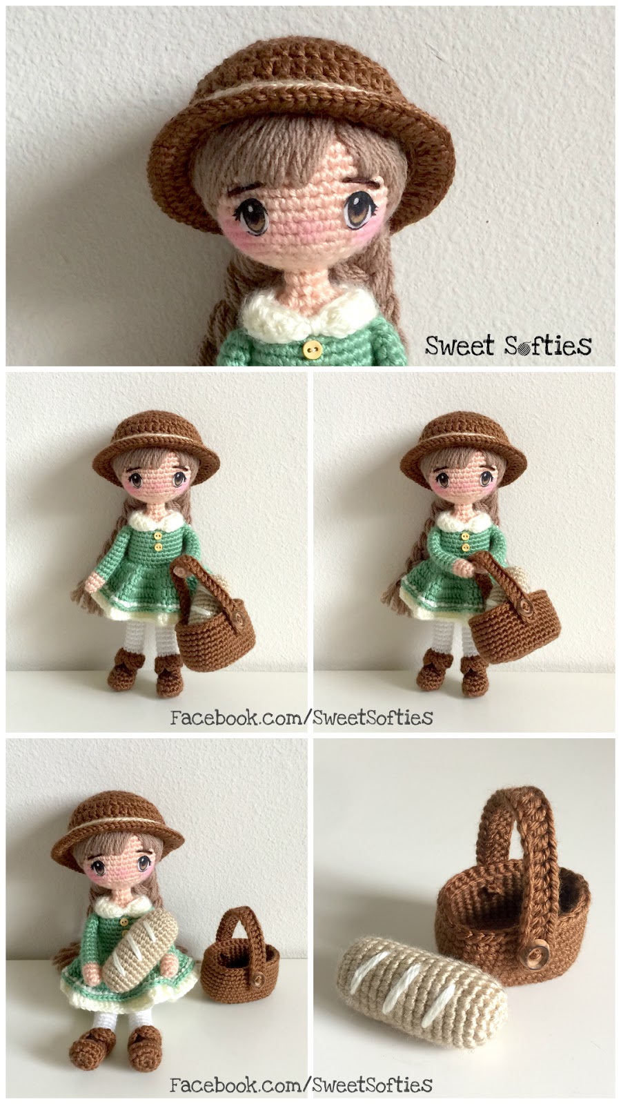 Mori Kei Anime Girl Amigurumi Crochet Doll - Sweet Softies | Amigurumi ...