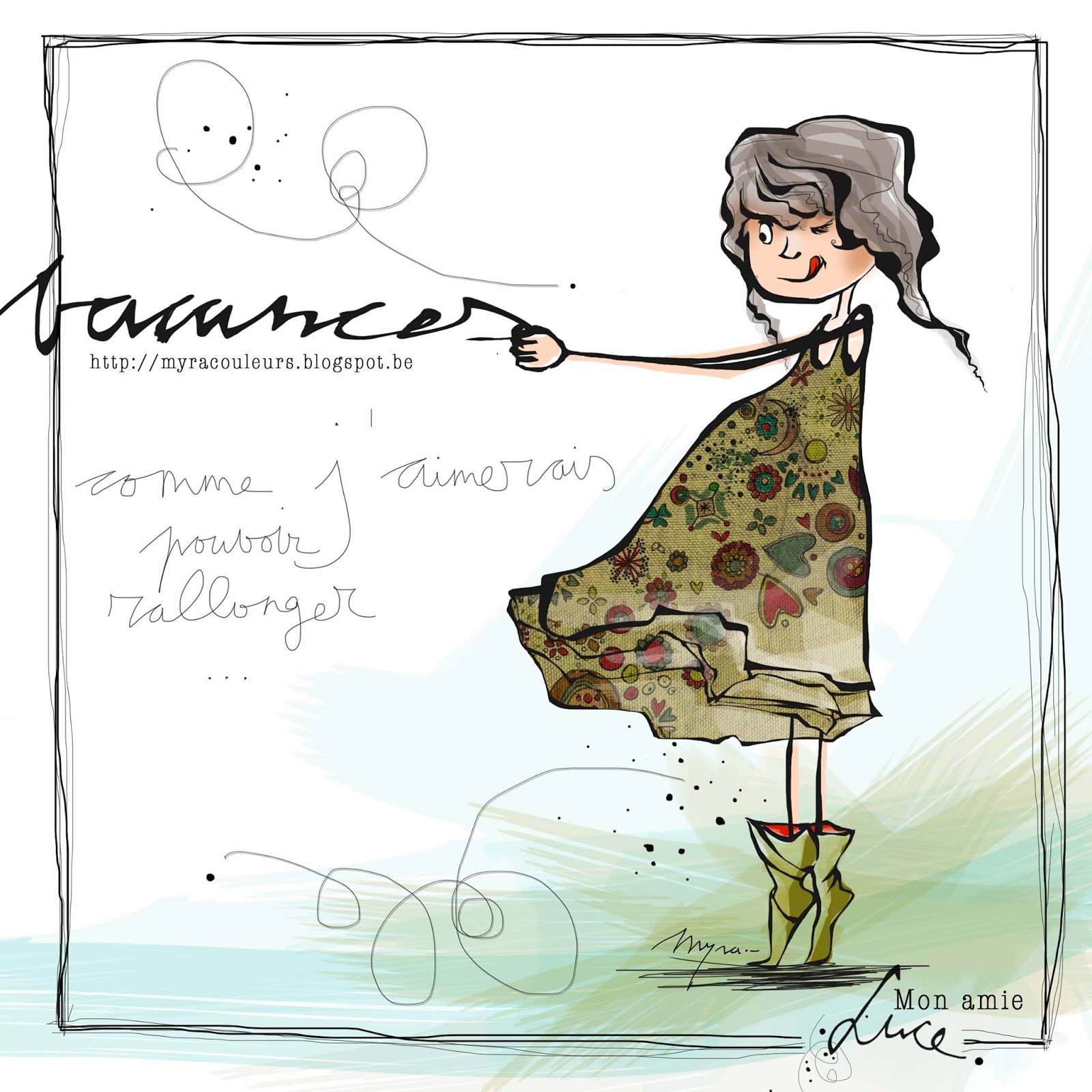 MYRA & les couleurs ...: mon amie "LUCE"