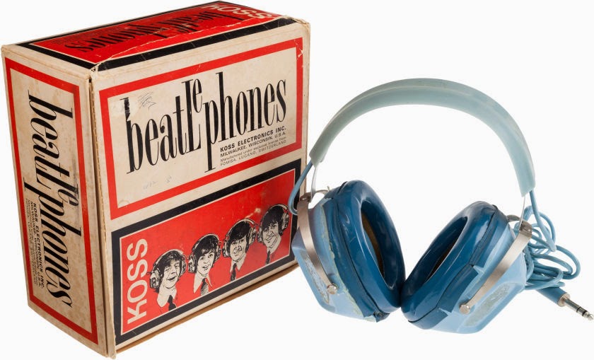 Pop Culture Safari!: Fab Friday: Beatles Koss headphones and ad