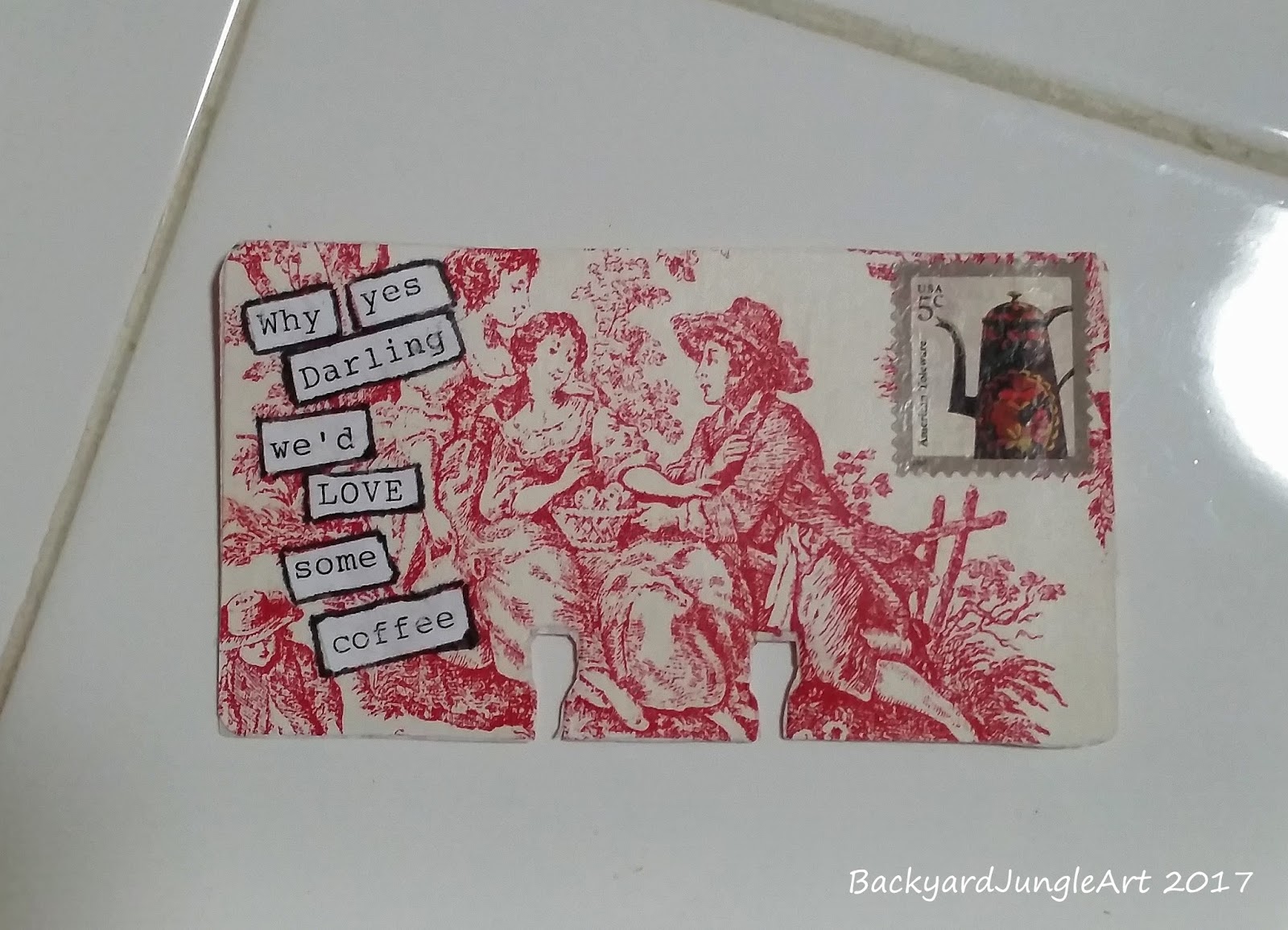 Backyard Jungle Art: Altered Rolodex Fun