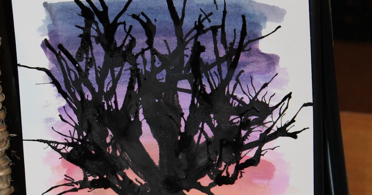 Lyndi's Projects: Spooky Old Tree Art