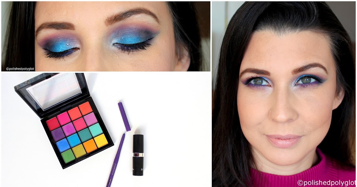 Makeup │ Bold look in Electric Blue and Purple / Polished Polyglot