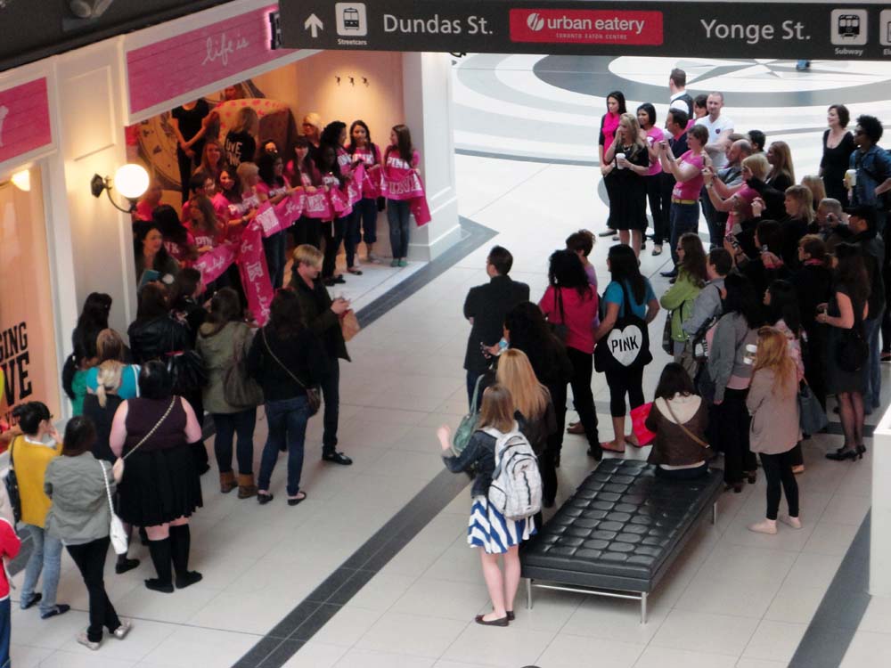 Toronto Grand Prix Tourist - A Toronto Blog: PINK opens in Eaton Centre ...