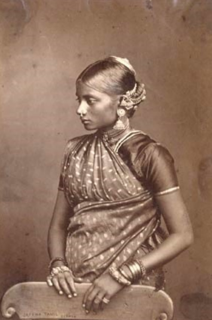 Tamil Woman from Ceylon (Sri Lanka) - ca.1896 - Old Indian Photos