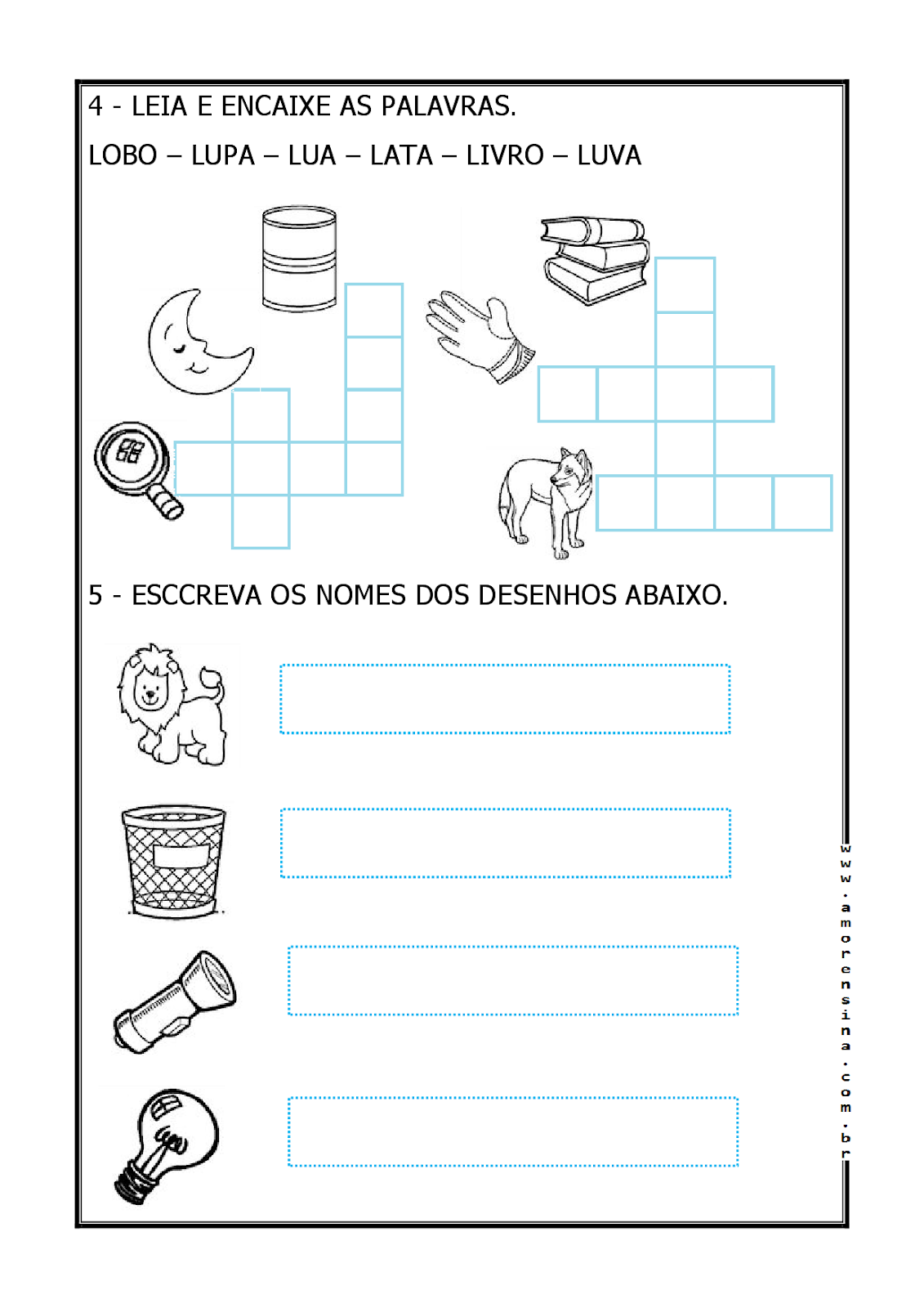 Atividade Letra L 1 Ano - FDPLEARN