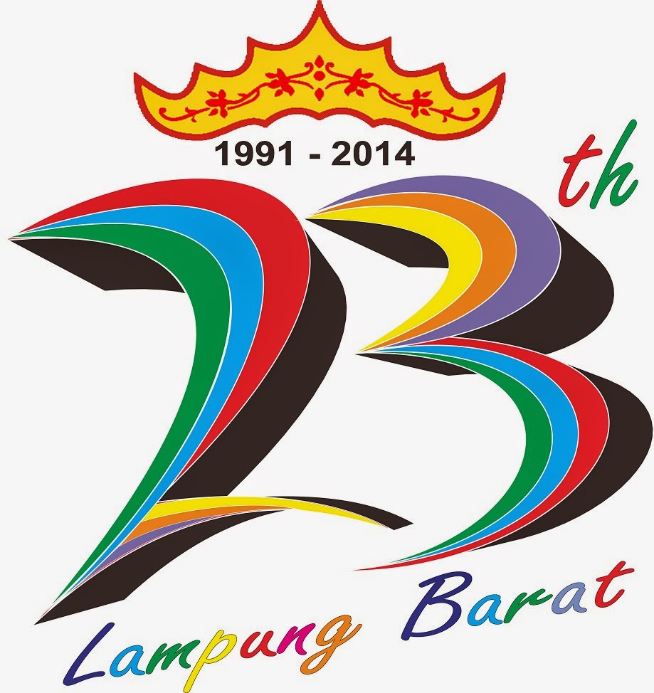 Ini Logo Hari Ulang Tahun (HUT) ke-23 Kabupaten Lampung Barat Tahun ...