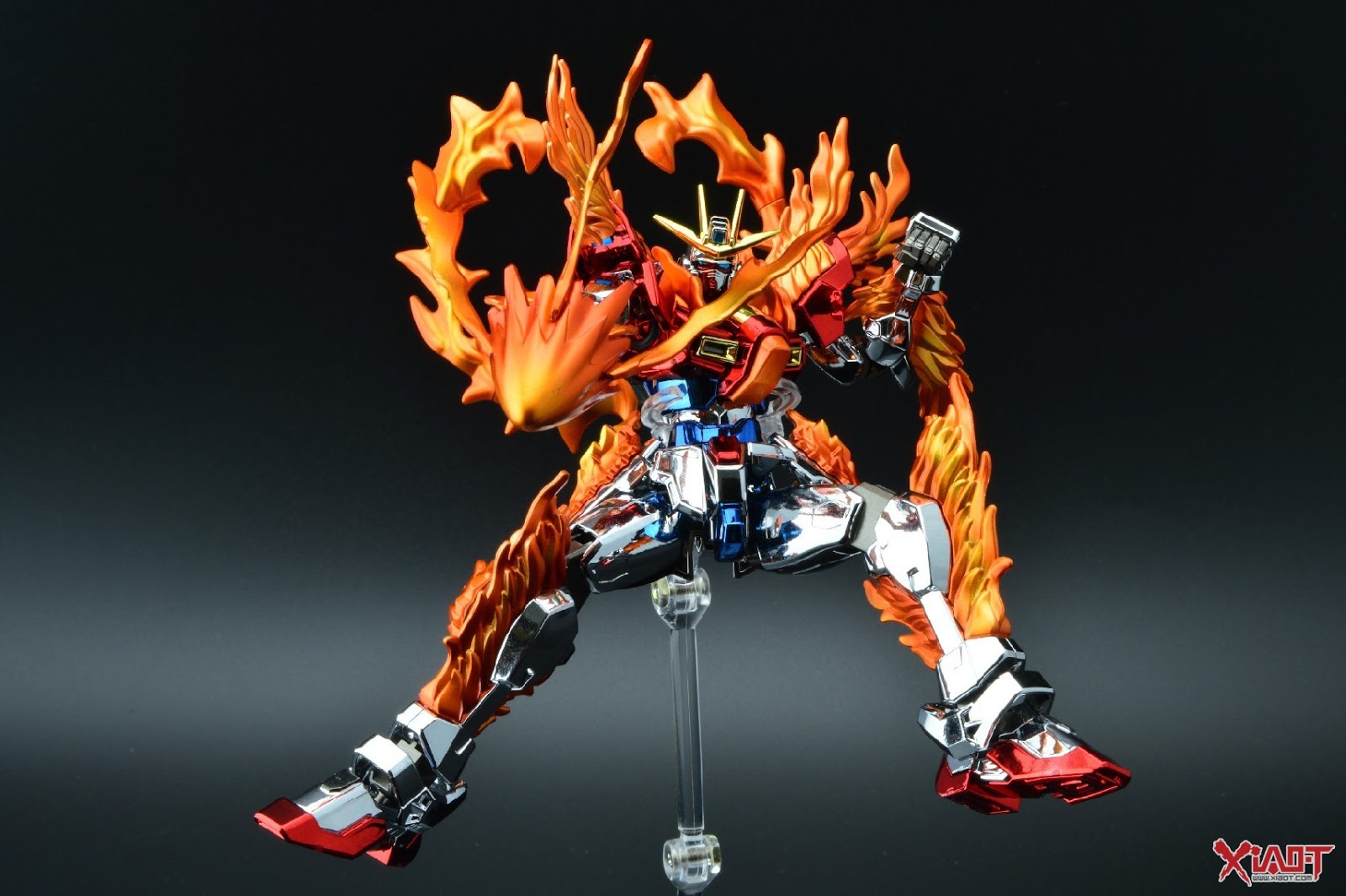 Painted Build: HGBF 1/144 Try Burning Gundam "Full Color Plating ver."