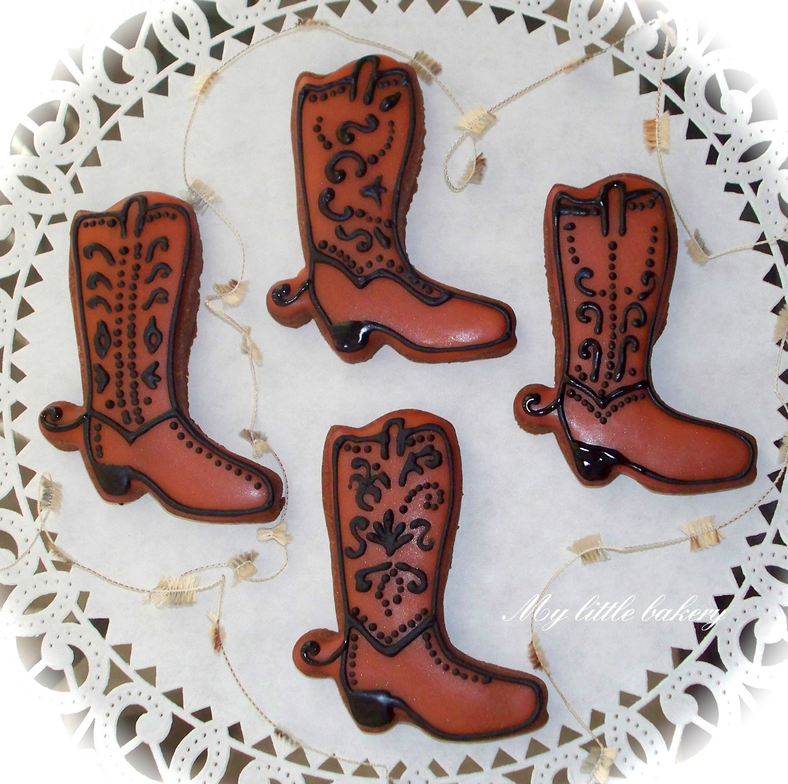 My little bakery 🌹: Cowboy boots cookies
